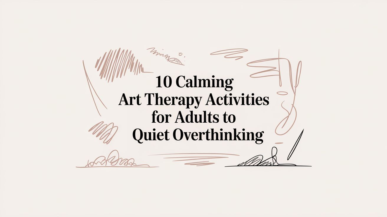 10 Calming Art Therapy Activities for Adults to Quiet Overthinking ...